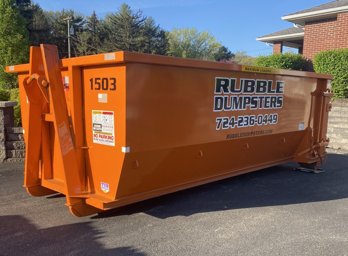 15 Yard Dumpster - Rubble Dumpster